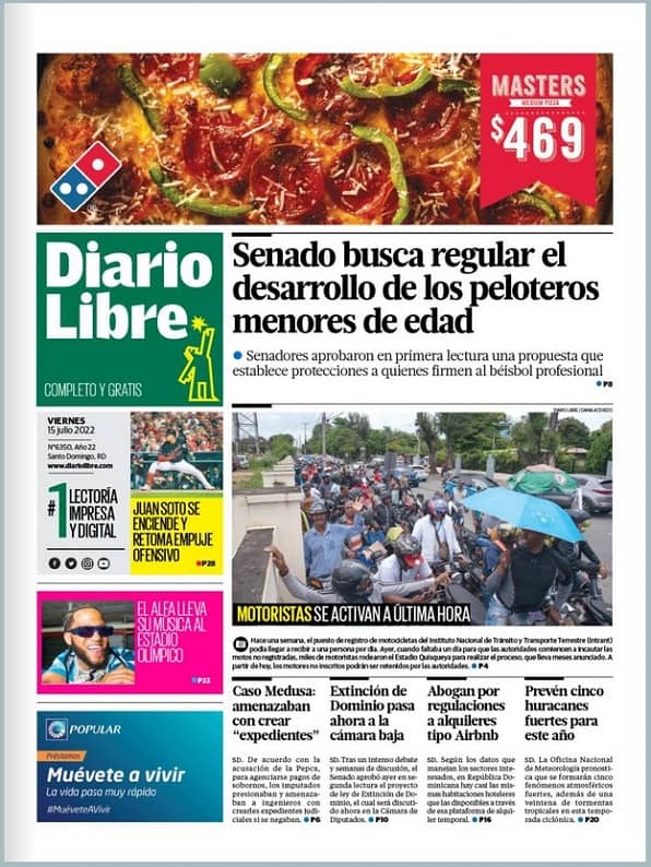 Portada - Ultimas Noticias - Diario Libre