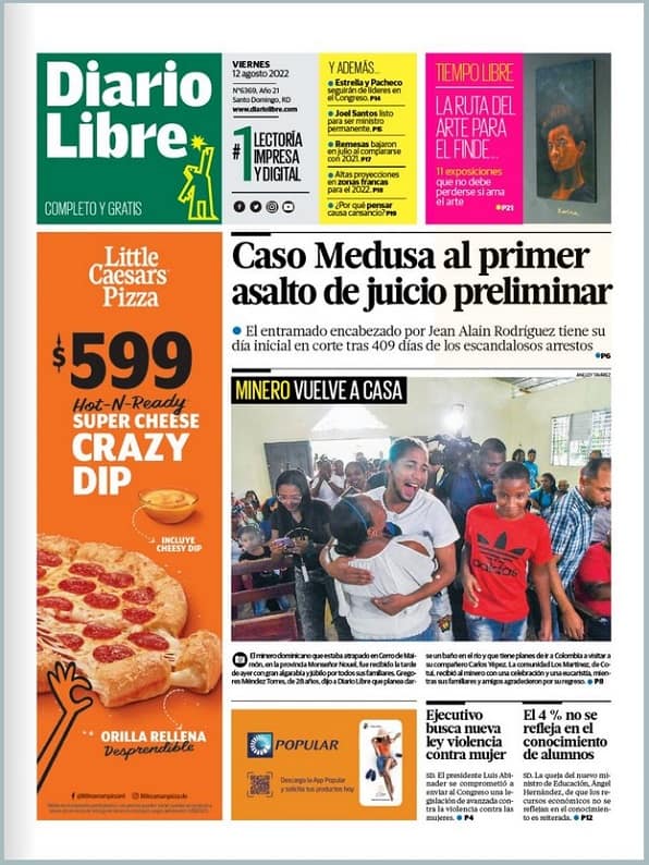 Portada - Ultimas Noticias - Diario Libre