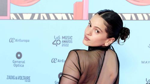Controversial look de Rosalía en transparencias - Diario Libre
