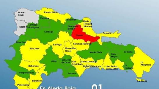 Clima en RD: Provincia Duarte, alerta roja por vaguada y humedad ...