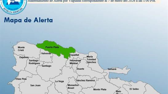 El COE mantiene alerta verde en Puerto Plata - Diario Libre