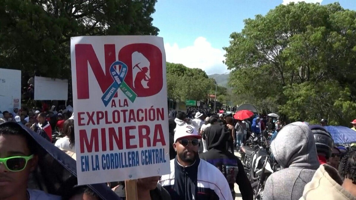 Protestan contra proyecto minero canadiense en San Juan - Diario Libre